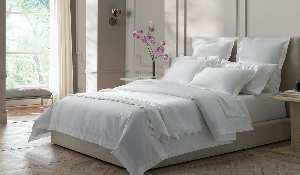 Matouk | Milano Hemstitch Flat Sheet| Gattle's Fine Linens